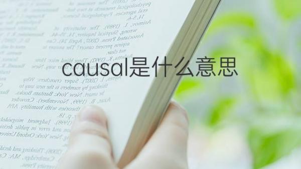 causal是什么意思 causal的翻译、中文解释 – 下午有课